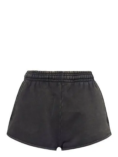 ENTIRE STUDIOS Cotton-jersey Micro Drawstring Shorts - Washedblack