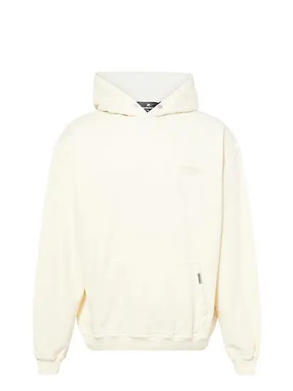 REPRESENT Owners Club Logo-print Cotton Hoody - Buttercream