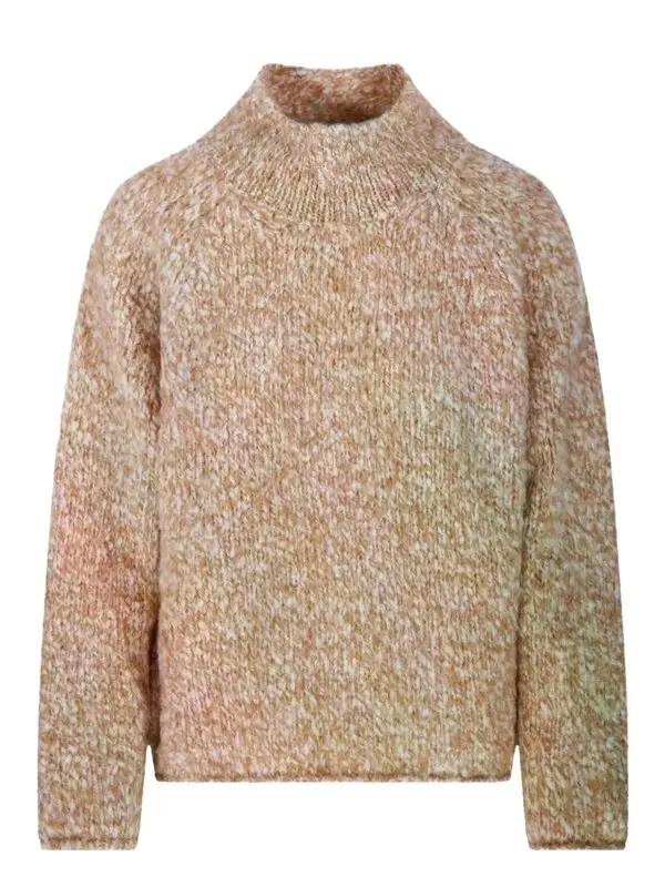 FABRIZIO DEL CARLO High-neck Long-sleeves Sweater - Neutrals
