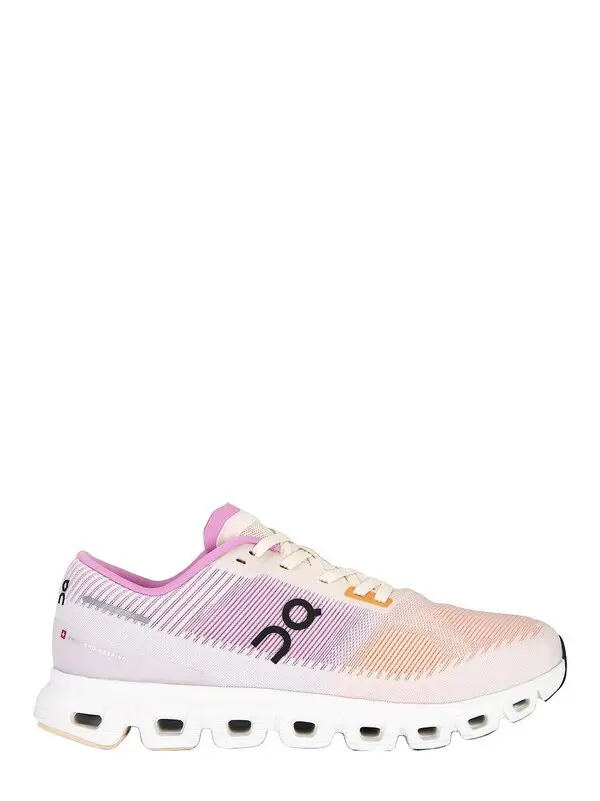 On Cloud 6 Push Sneakers - Tangerine & Raspberry