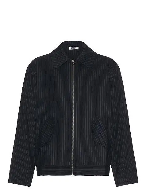 KROST University Pinstripe Jacket - Dark Navy