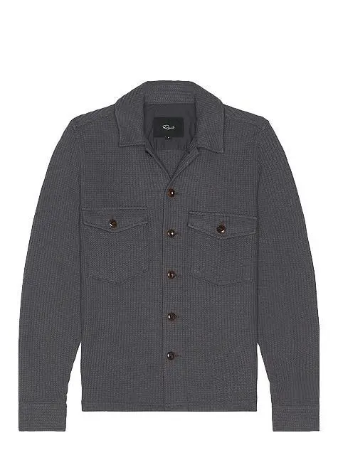 Rails Wells Long Sleeve Shirt In Slate - Ink