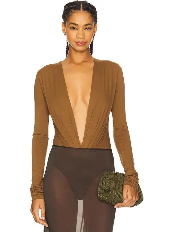 Andamane Zelda Bodysuit - Cigar