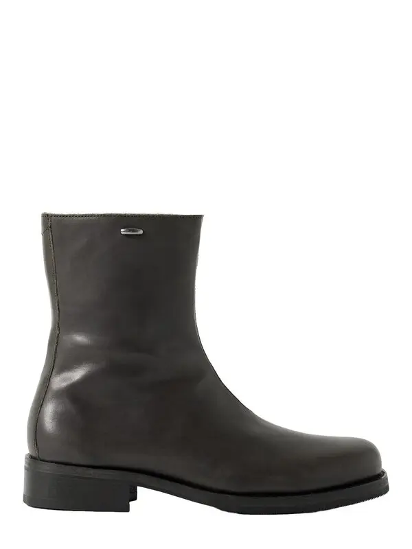 Our Legacy Camion Leather Boots - Gray