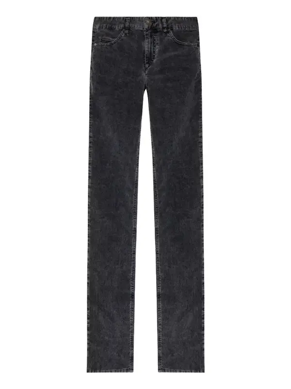 MARANT ETOILE Logo-patch Corduroy Trousers - Grey
