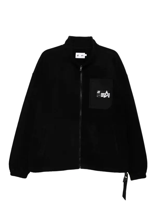 Izzue Logo-patch Jacket - Black