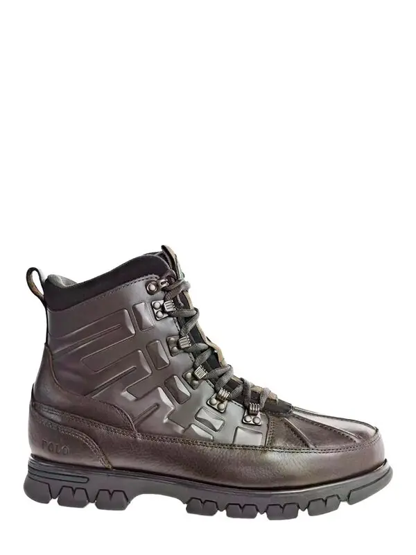 Ralph Lauren Lace-up Leather Chelsea Boots - Brown