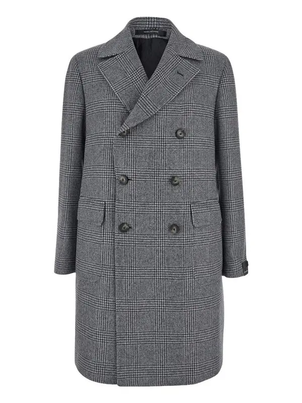 Tagliatore Londra Oversized Double-breasted Wool Blend Coat - Grey