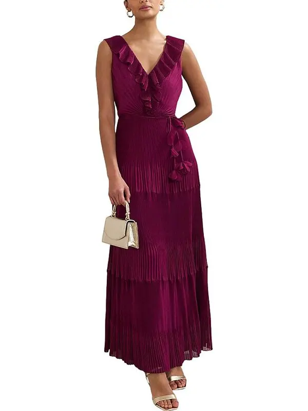 PHASE EIGHT Klana Maxi Dress - Burgundy