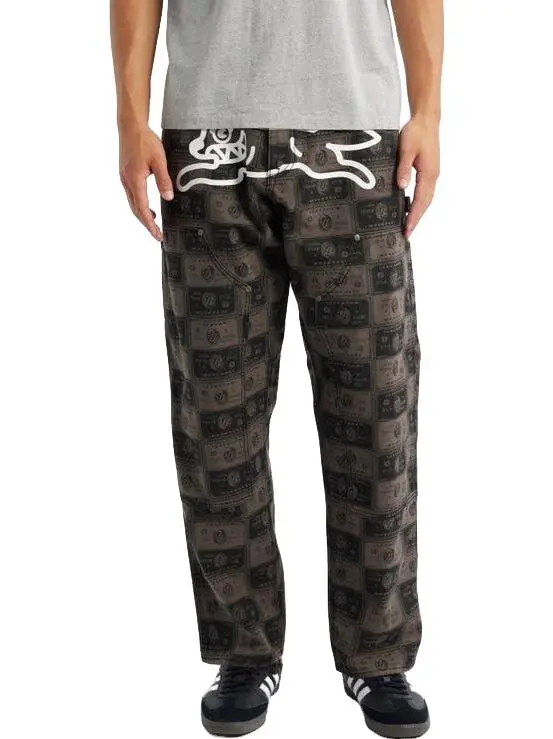 ICECREAM Charge Cotton Canvas Carpenter Pants - Dark Gull Grey
