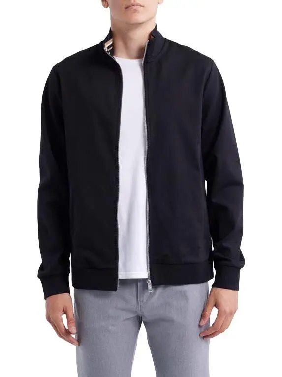 Hugo Boss Shepherd Knit Zip Jacket - Black