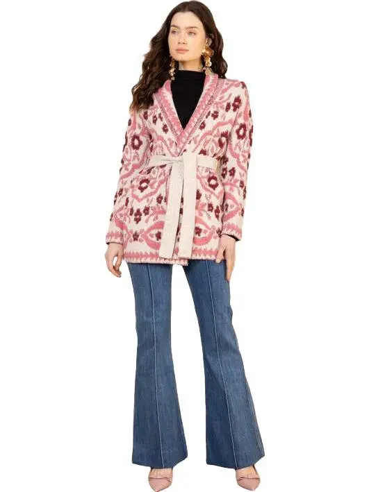 Hale Bob Emmeline Wrap Sweater - Beige