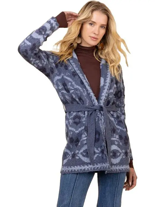 Hale Bob Emmeline Wrap Sweater - Blue