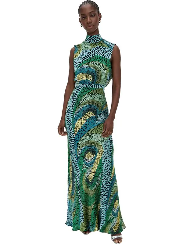 Saloni Fleur Maxi Dress - Jungle