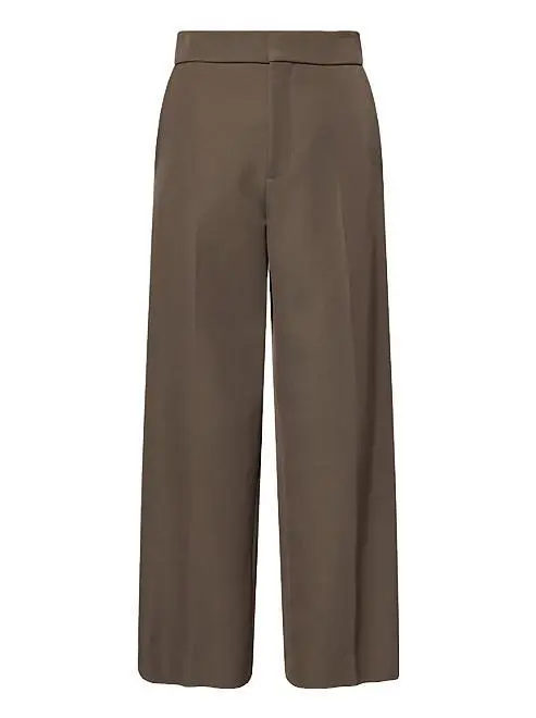 Fear Of God Tailored Wide-leg Wool And Cotton Trousers - Willow