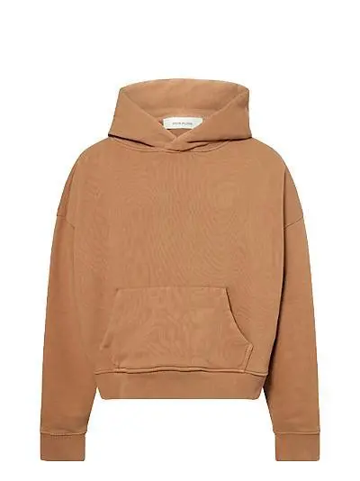 ENTIRE STUDIOS Relaxed-fit Dropped-shoulder Cotton Hoody - Dune