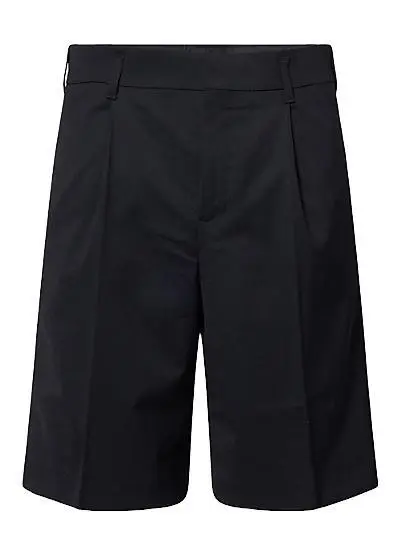 Jacquemus Le Short Ovalu Pleated Wool Shorts - Black