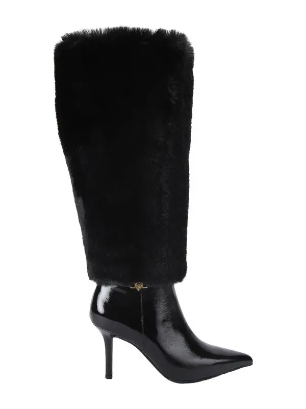 Kurt Geiger Kensington Faux Fur Tall Boot - Charcoal