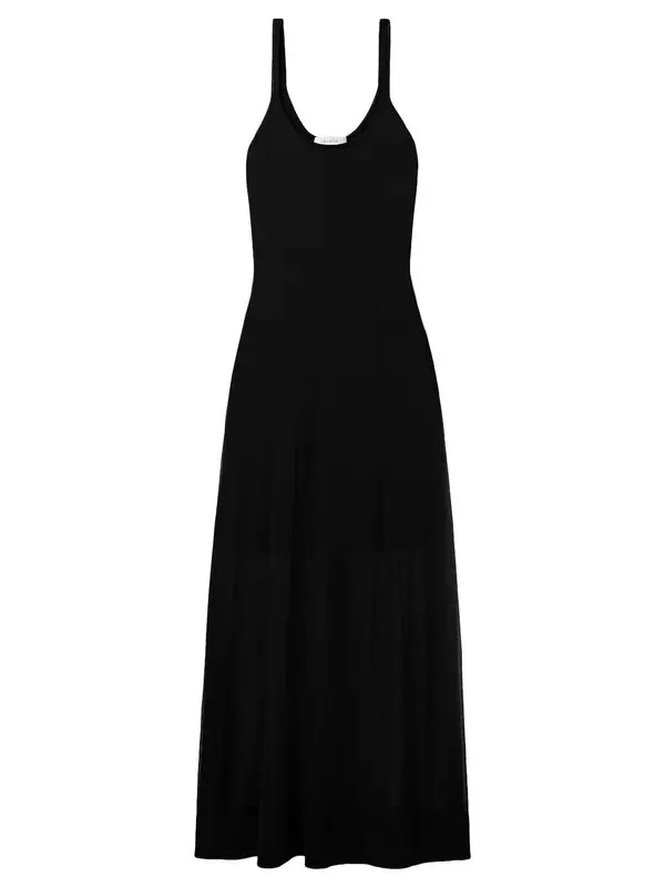 LA LIGNE Cotton-blend Maxi Dress - Black