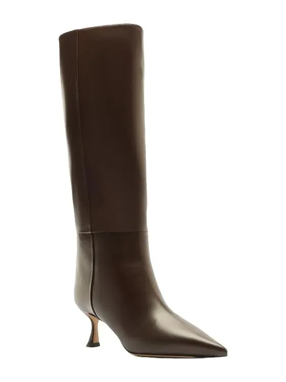 ALEXANDRE BIRMAN Brena Pointed Toe Knee High Boot - Brown
