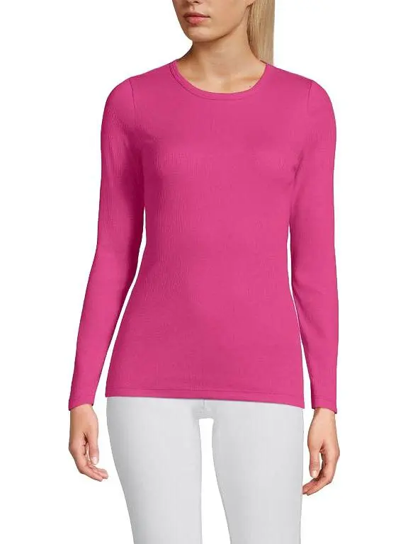 LANDS' END Cotton Rib T-shirt - Apple Blossom