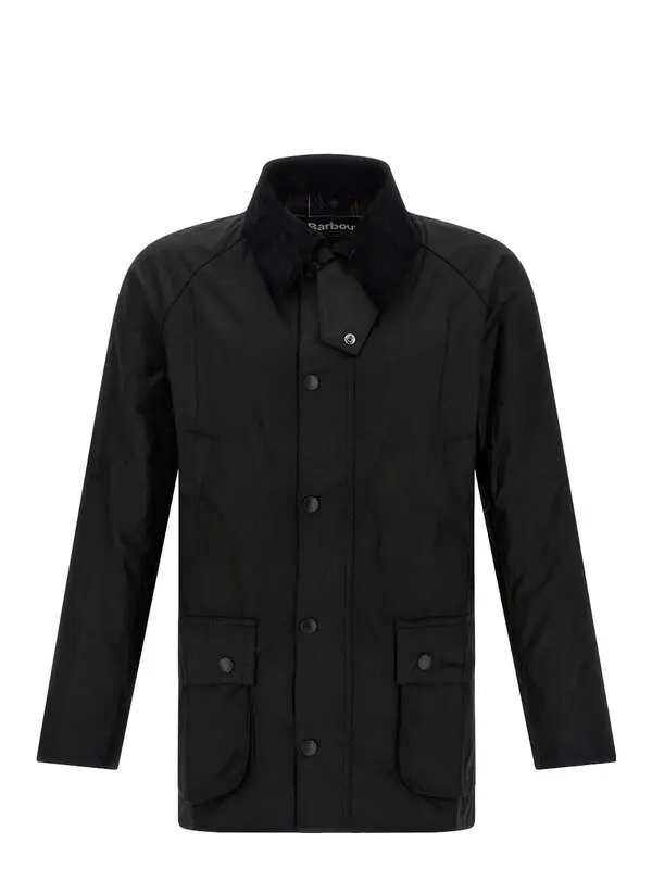 Barbour Ashby Waxed Cotton Jacket - Black