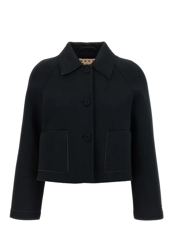 Marni Jersey Jacket - Black