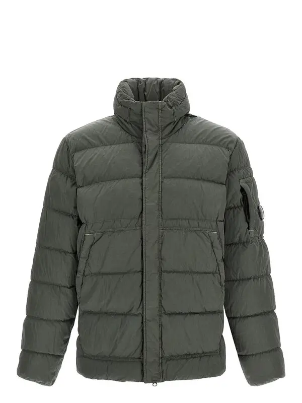 C.P. COMPANY Removable Hood Down Jacket - Gray