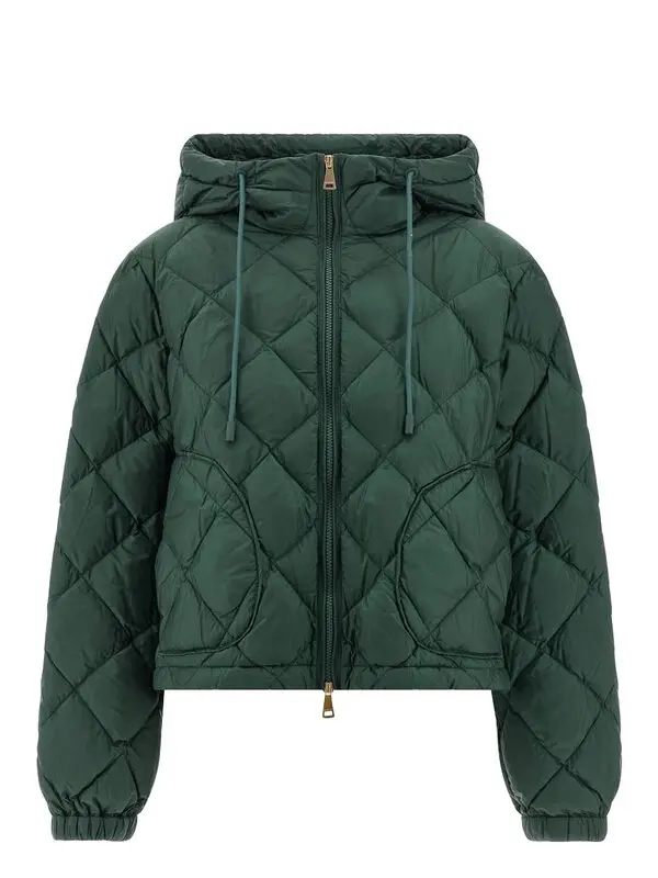 Max Mara Eris Diamond-quilted Jacket - Green
