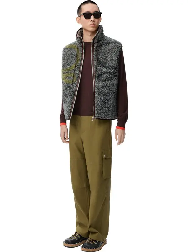 Loewe Anagram Fleece Jacquard Vest - Multicolor