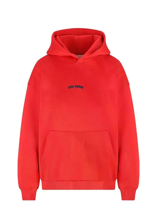 Giada Benincasa Embroidered Hoodie - Red
