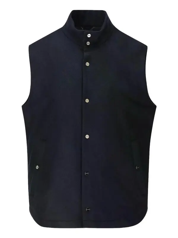 Herno Button-fastening Gilet - Blue
