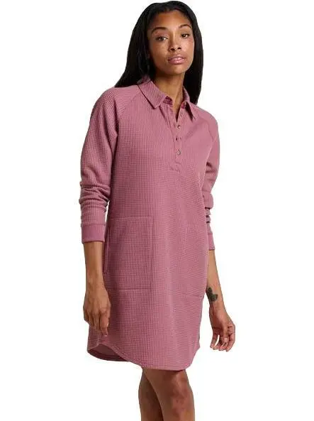 TOAD & CO Bitterroot Long Sleeve Shirt Dress - Foxglove