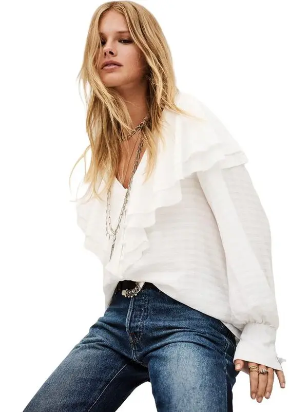 Ba&sh Sunya Long-sleeve Shirt - White