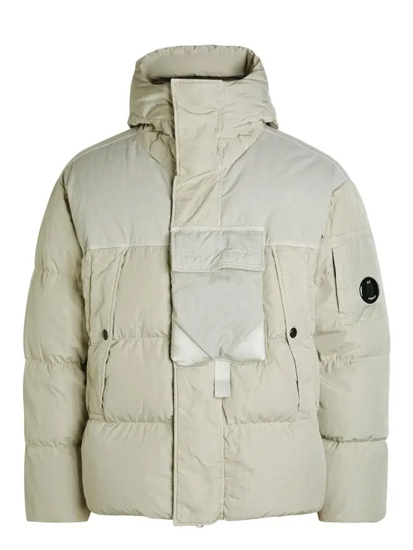 C.P. COMPANY Eco Chrome E-mixed Quilted Jacket - Grey