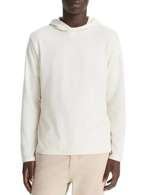 Vince Pima Pique Pullover Hoodie - Blanco