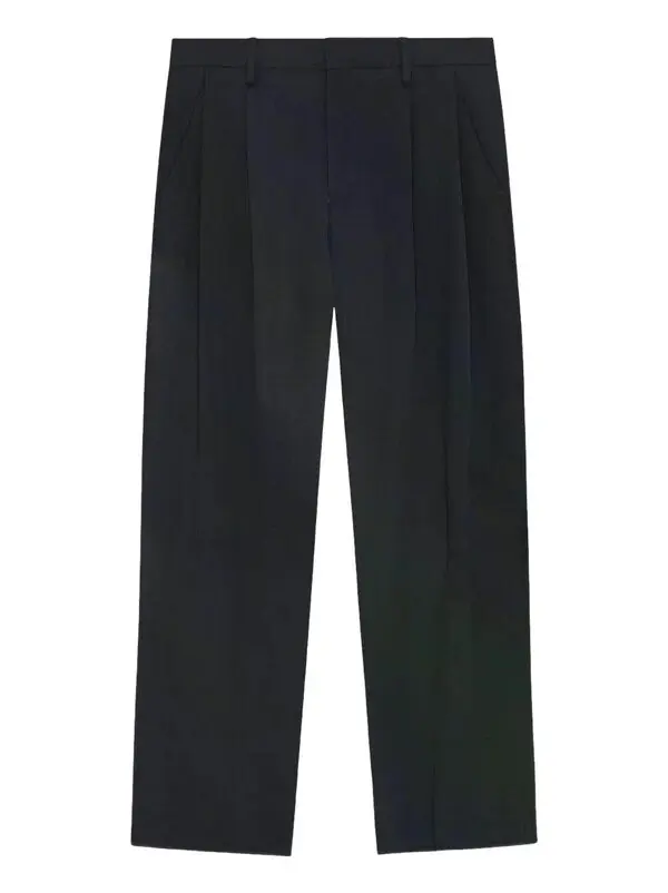 Nn07 Pleated Straight Leg Pants - Black