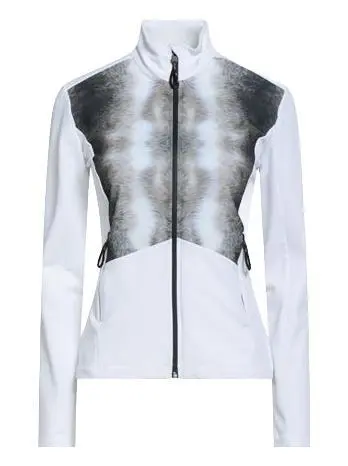 Emporio Armani Fleece Sweatshirt With Brand Logo - White