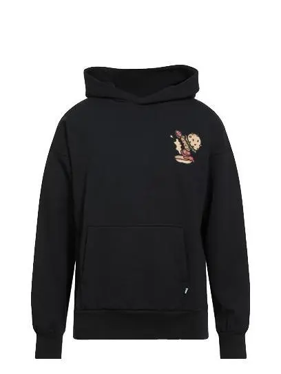 INBETWEENERS Hooded Cotton Sweatshirt - Black