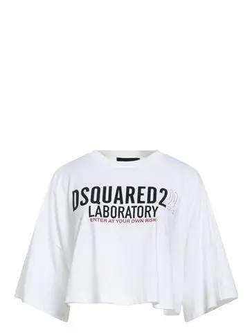 Dsquared2 Printed Cotton T-shirt - White