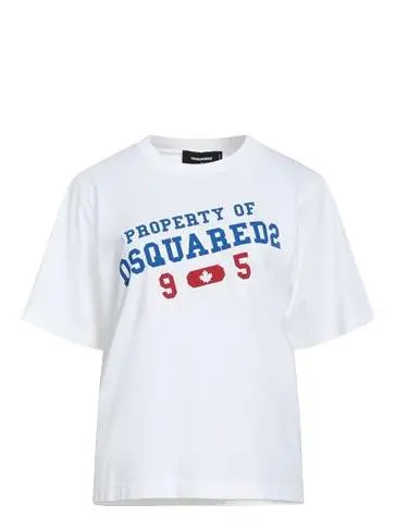 Dsquared2 Printed Cotton T-shirt - White