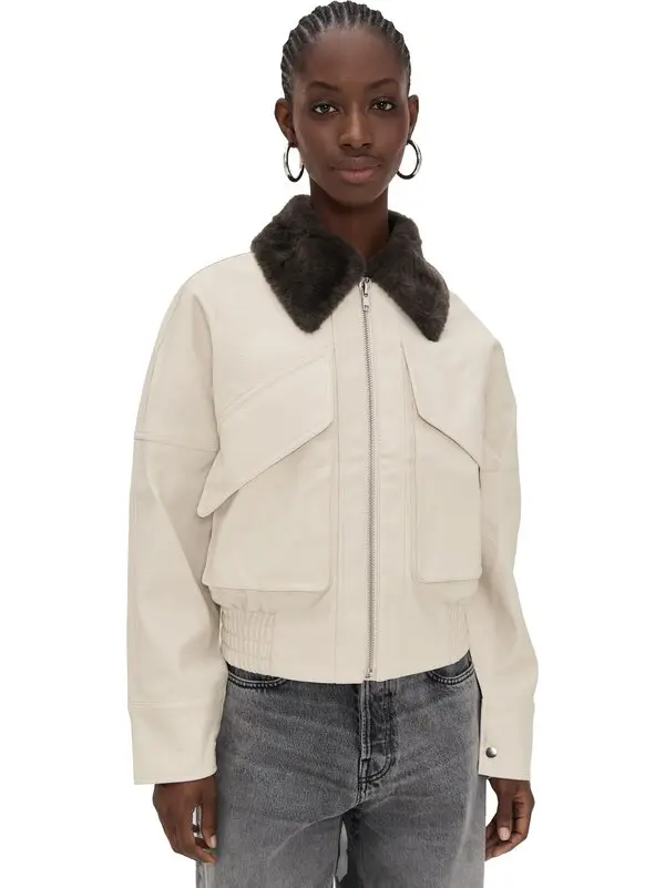 MADISON THE LABEL Chappel Barn Jacket - Bone