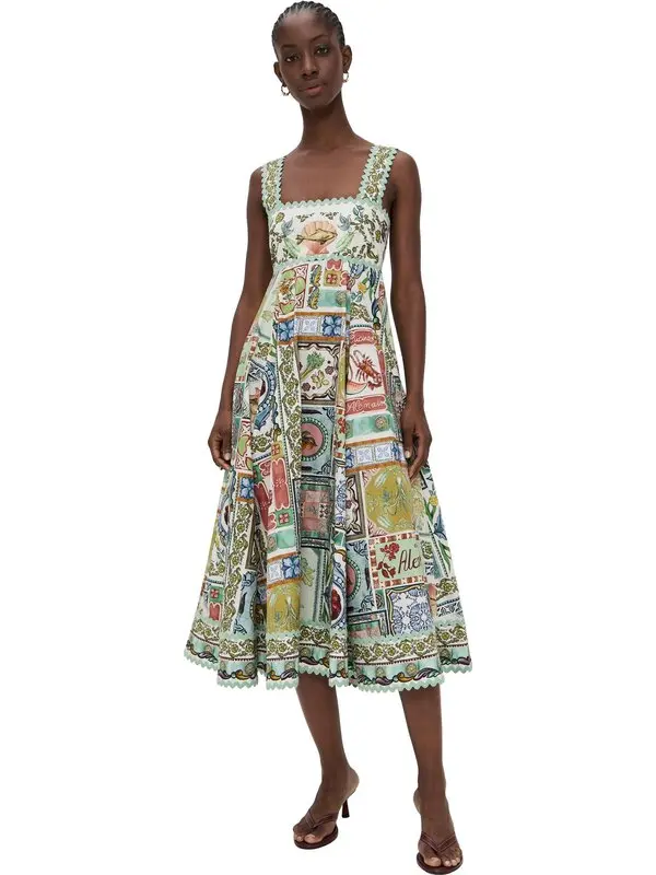 ALEMAIS Tommasina Summer Midi Dress - Multi