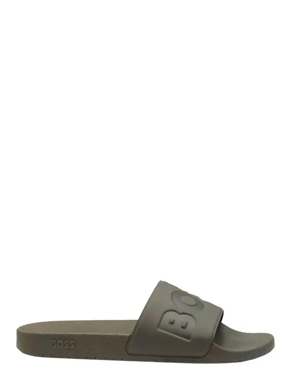 Hugo Boss Deed-logo Slides - Green