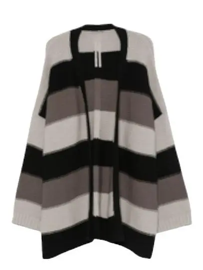 Rick Owens Pitti Cardigan - Black/pearl/dust