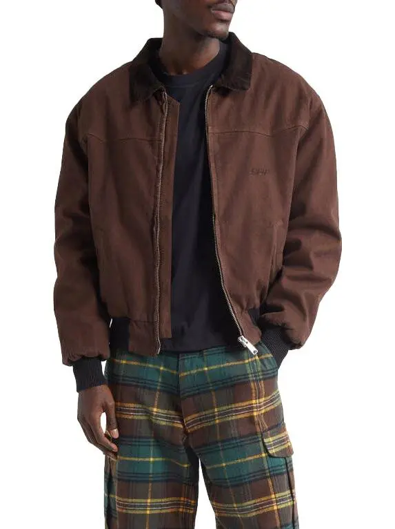 SKY HIGH FARM WORKWEAR Gender Inclusive Canvas Work Jacket - Brown