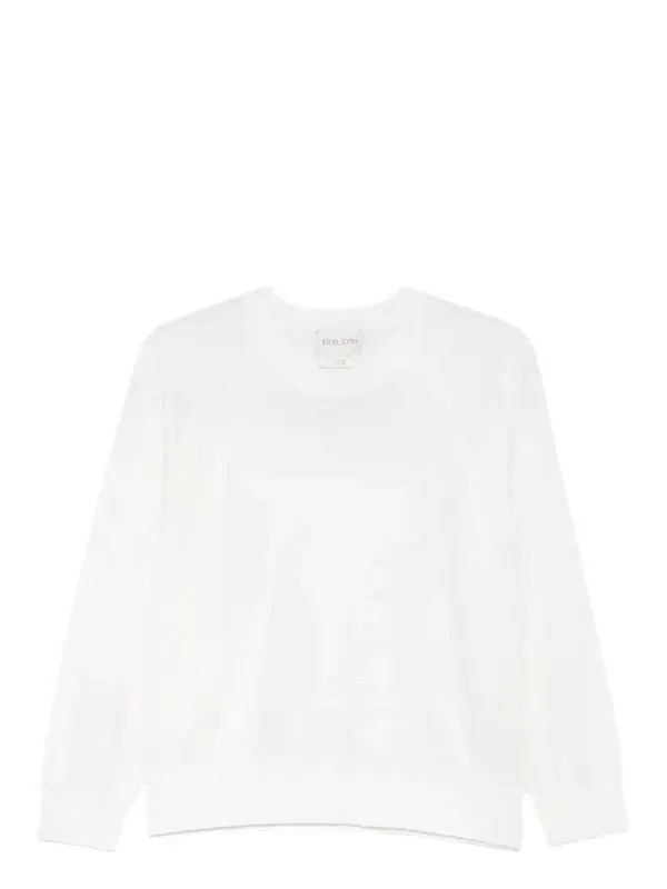 FORTE_FORTE Raglan-sleeve Wool Top - Neutrals