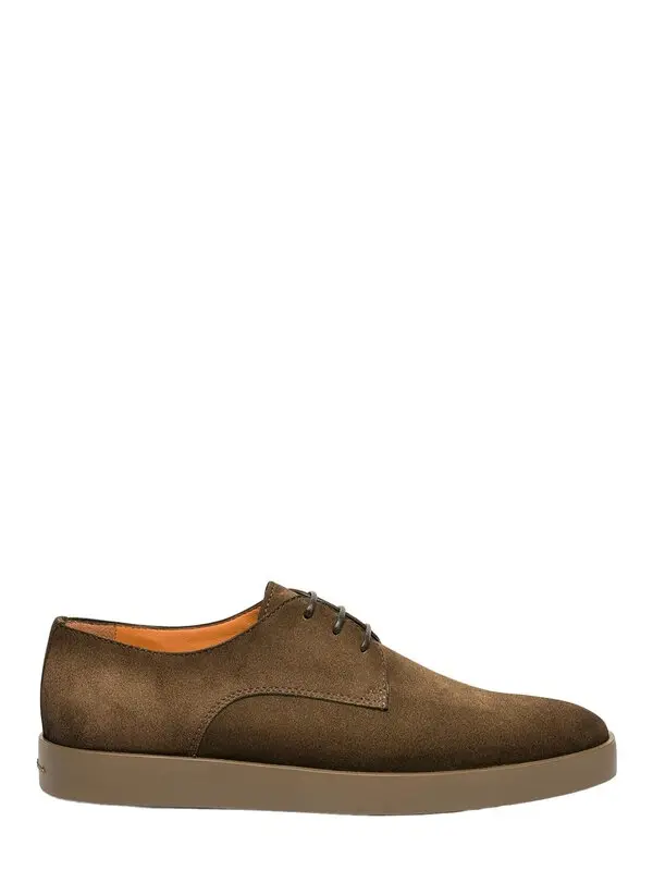 Santoni Dilate Suede Derby Shoes - Brown