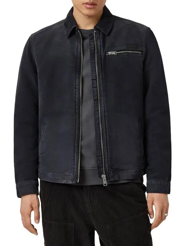 All Saints Rothwell Denim Jacket - Onyx Black