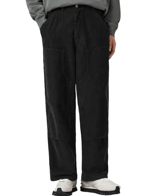 All Saints Dustan Corduroy Wide Leg Pants - Liquorice Black